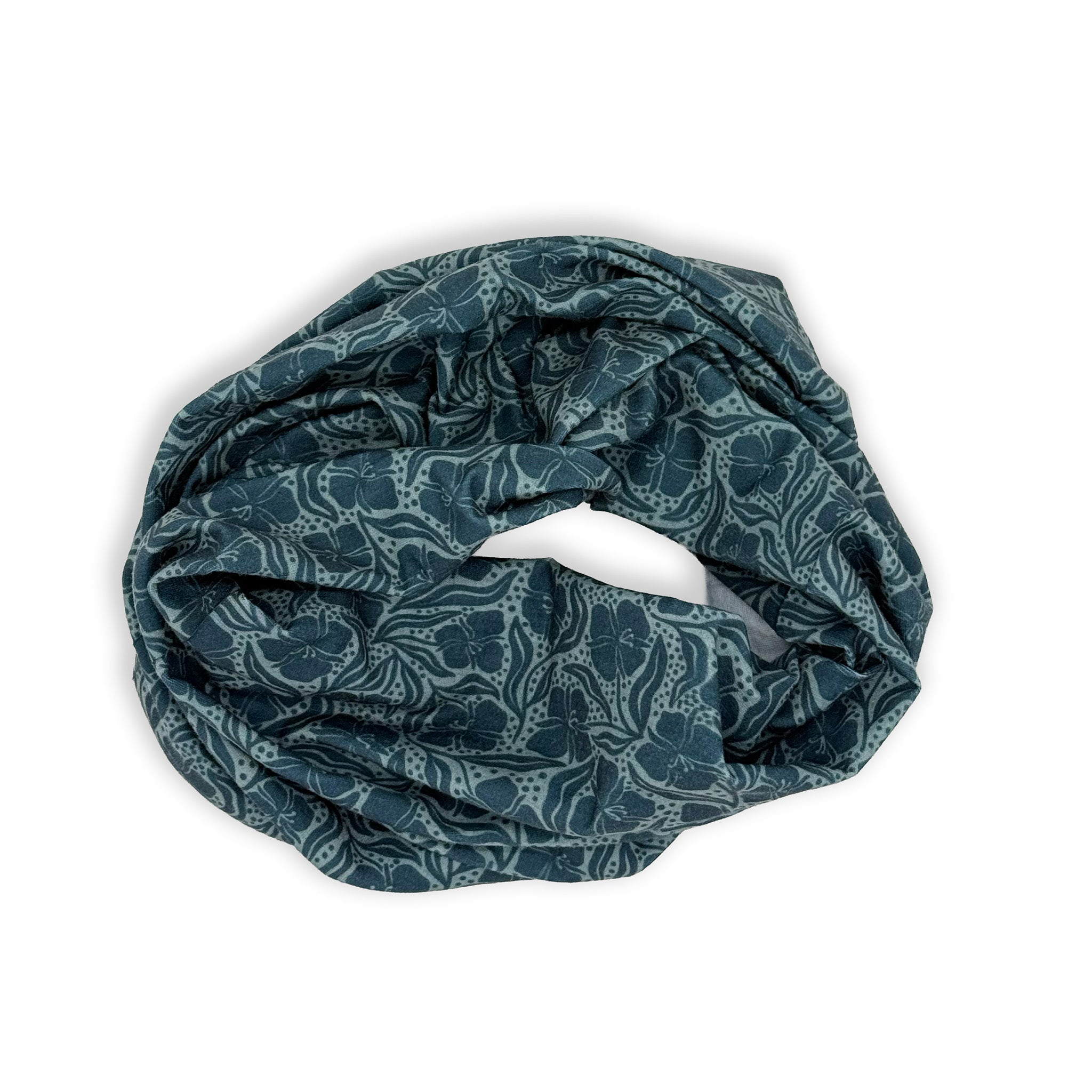 Dwarf Fireweed Neck Gaiter - Steel Blue – Paige Brady Design